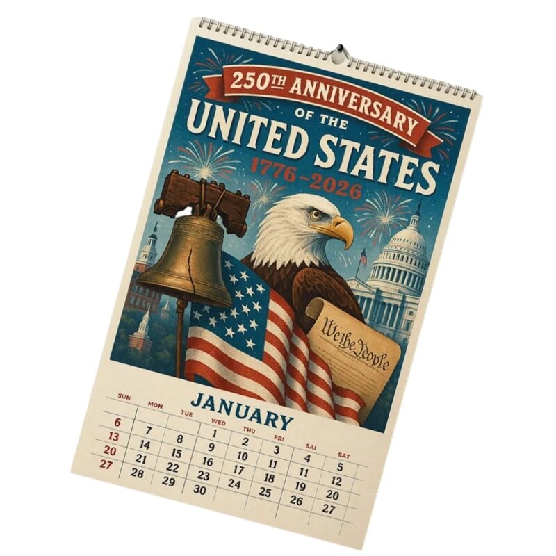 Памятный Календарь на 2026 Год, Настенный С Двумя Катушками, В Переплете к 250-Летию со Дня Рождения Коллекционера, Украшение Дома