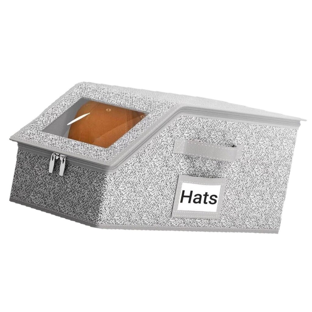 Складная Коробка Для Шапок С Откидной Крышкой Для Хранения нескольких Головных Уборов И их защиты