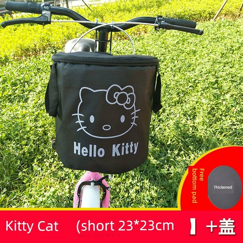 Корзина для велосипеда, передняя корзина, корзина для электрического скутера, складная корзина, холст, маленькая