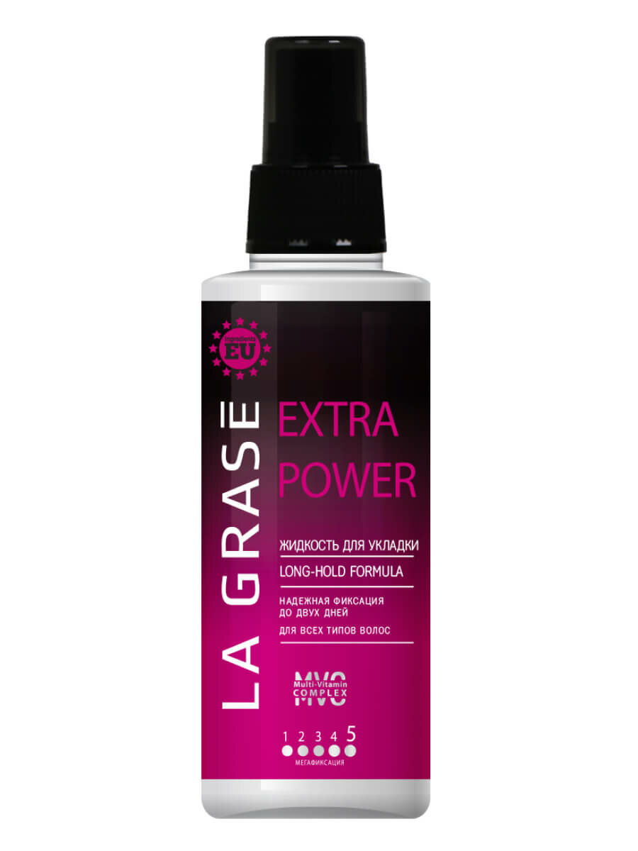 LA GRASE Жидкость для укладки волос Extra Power, 150мл