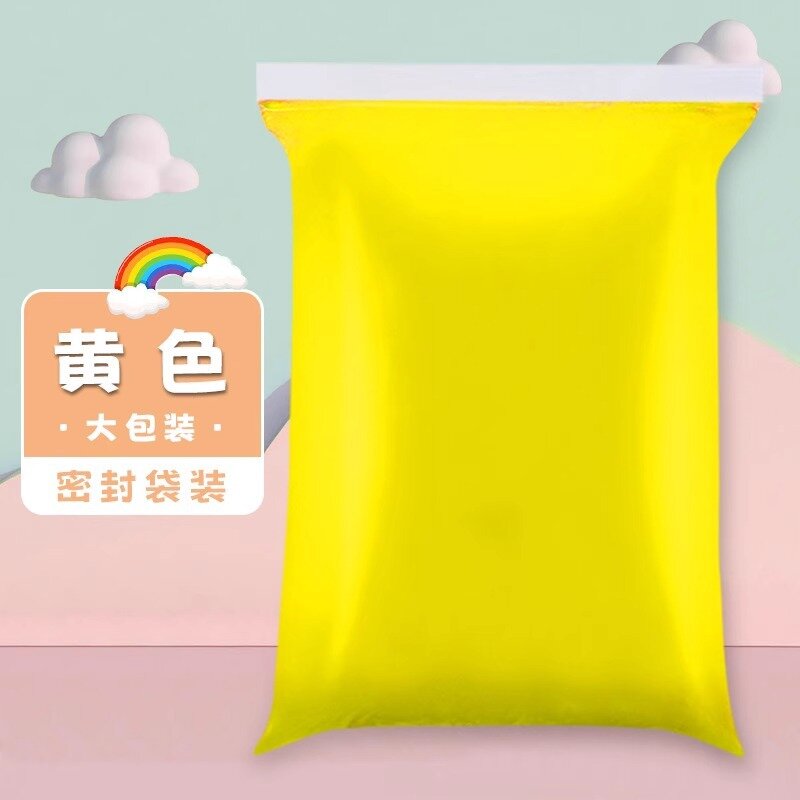 Желтый детский нетоксичный легкий пластилин 500г в большой упаковке для творческих занятий, 24 цвета в комплекте