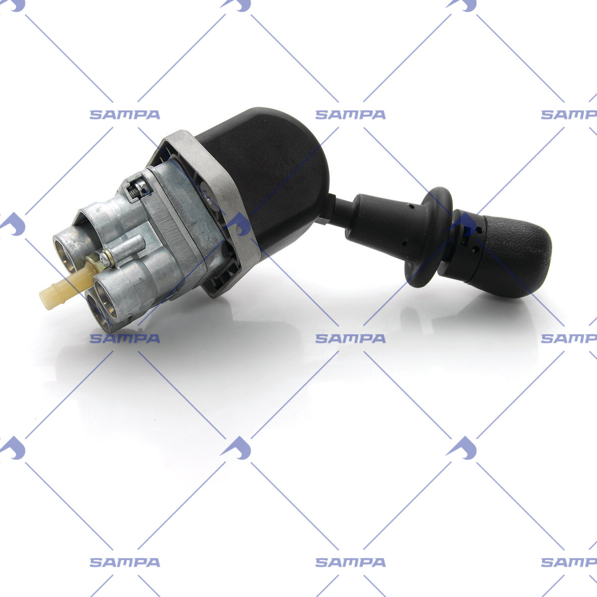 Кран ручного тормоза камаз. маз (с выходом на прицеп 3 отв) sampa