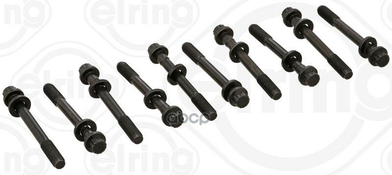Болты ГБЦ (к-т) Mitsubishi Galant, Outlander, L200, L300, L400, Lancer, Eclipse, Hyundai, Geely Emgrand Elring арт. 003930