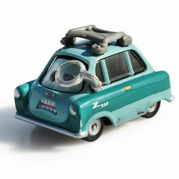 Коллекционная металлическая литая машинка из мультфильма "Тачки 2" (Cars) профессор Цундапп