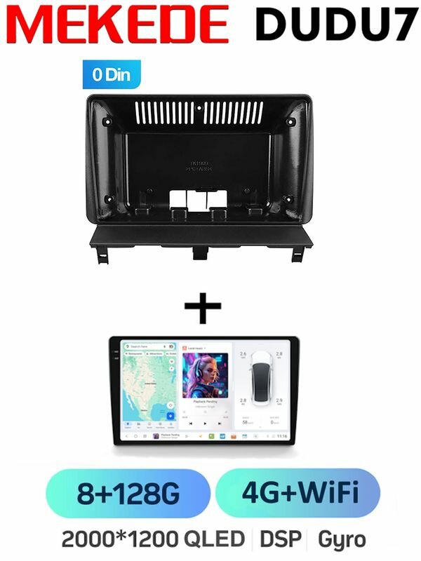 Магнитола 9" Mekede DUDU7 8/128 Gb для Peugeot Partner 1 2002-2008 Partner Origin 1 carpay Android