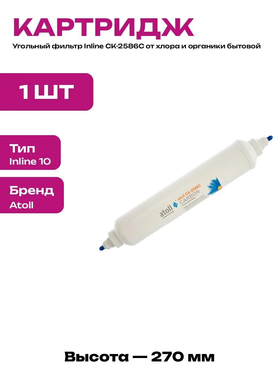Модуль фильтрующий Inline CK-2586C от запаха и привкуса воды