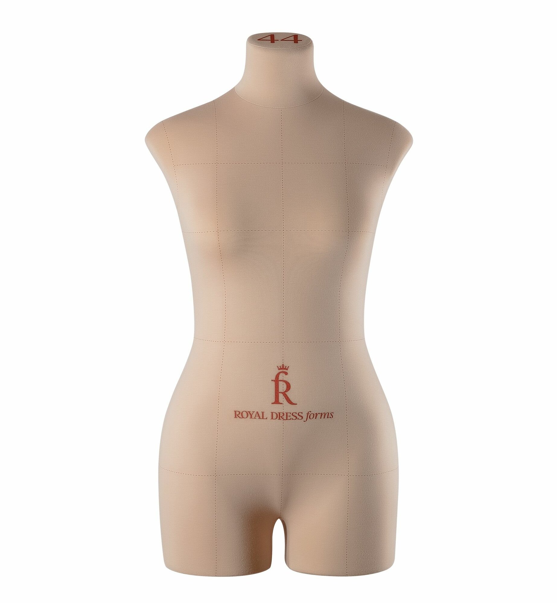 Манекен портновский женский мягкий Виктория Стандарт (р.44 / фигура Треугольник / Бежевый)