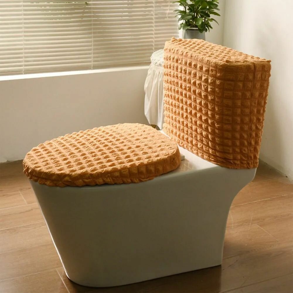 Мягкое покрытие на унитаз с прорезью, нескользящее, набор 3в1 для ванной Q2