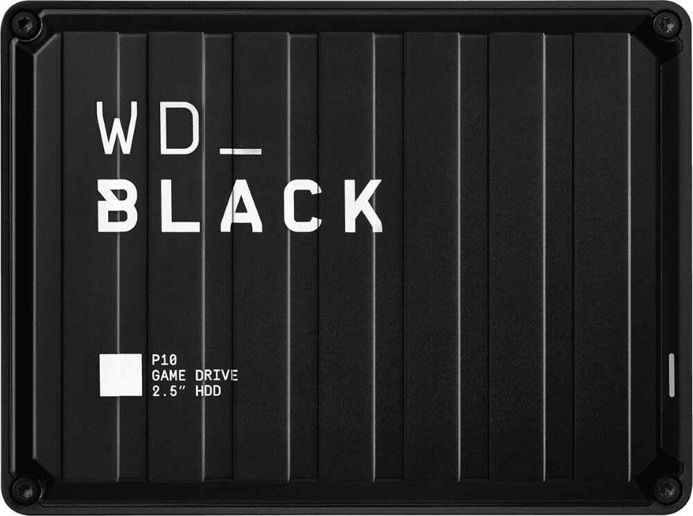 Western Digital 4 ТБ Внешний жесткий диск Game Drive (WDBA3A0040BBK-WESN), Пластик, черный