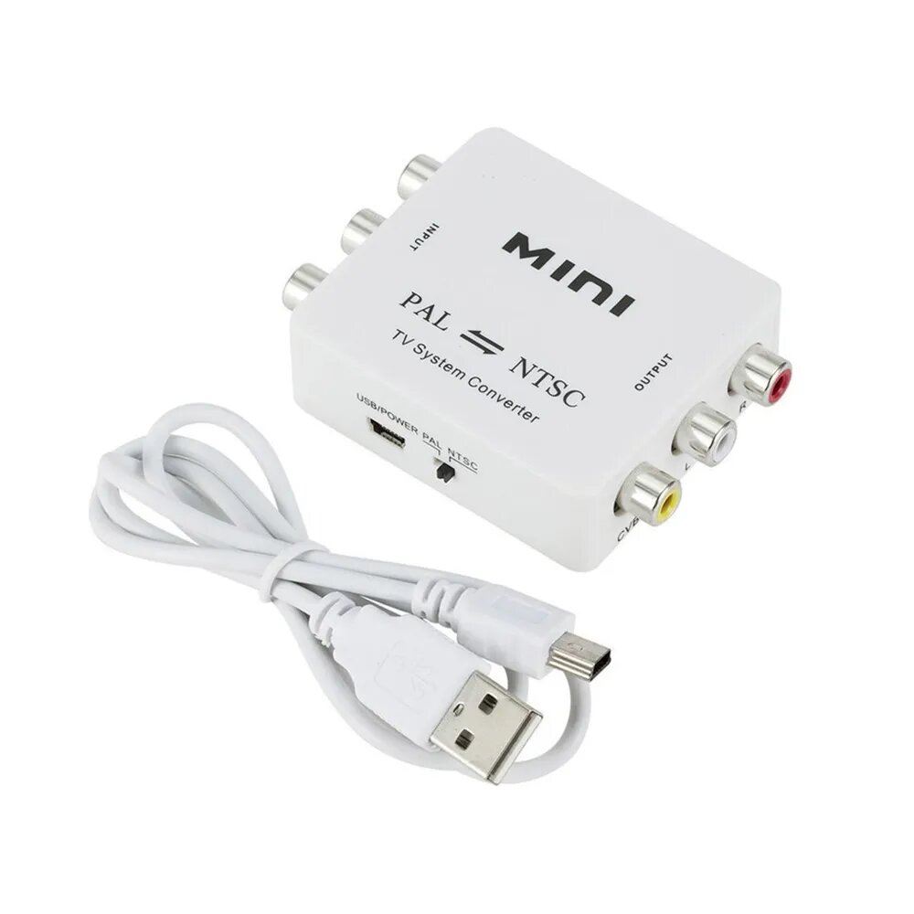 Mini PAL NTSC Конвертер двунаправленной телевизионной системы Переключатель PAL
