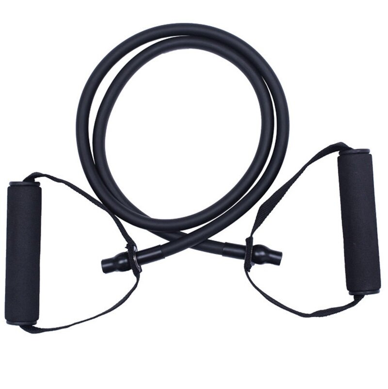 Эспандер трубчатый с ручками черный 15 кг.