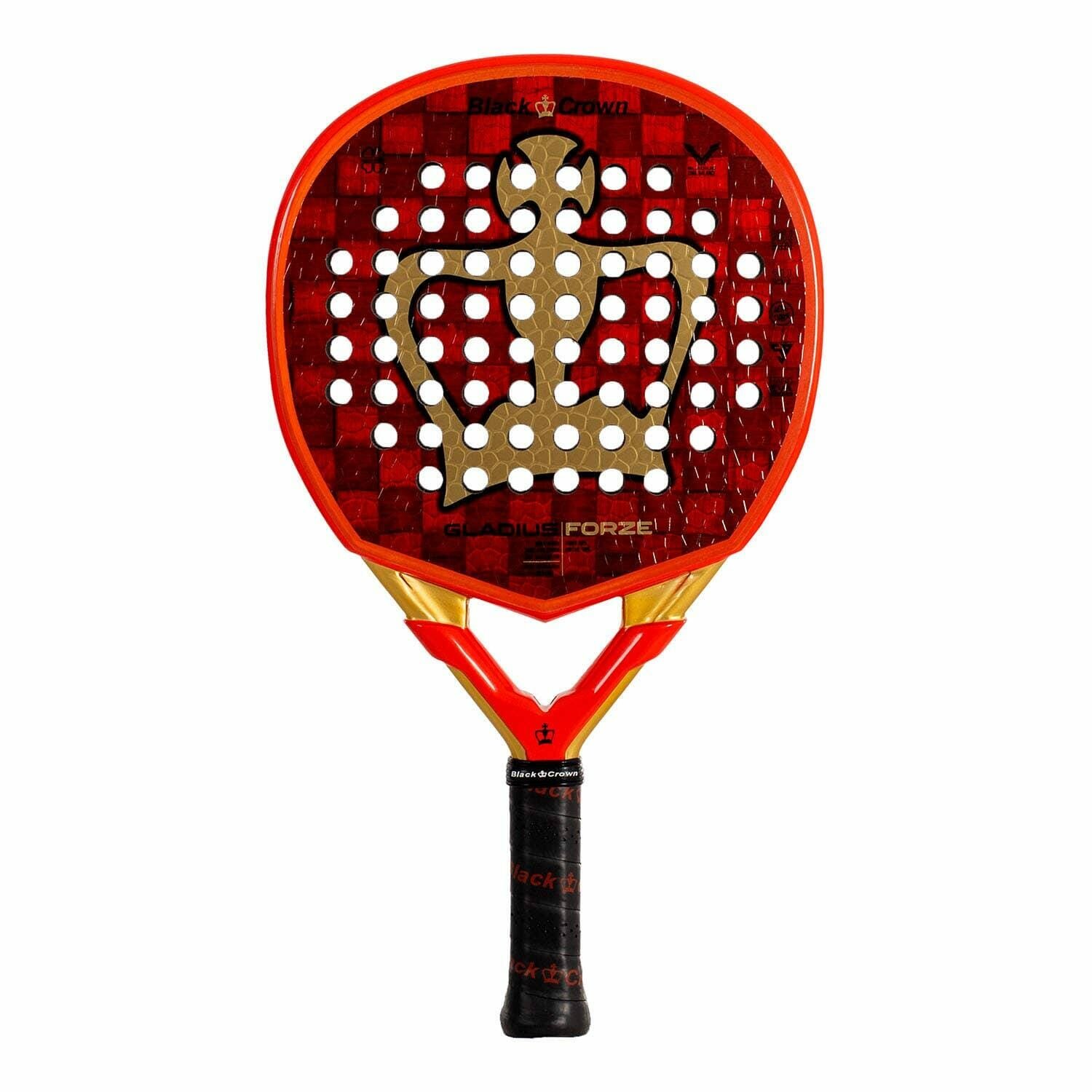 DECATHLON ракетка для падел тенниса Black Crown Gladius ForCe, черный, гибридная форма, профиль 38 мм, сердечник EVA Black, для продвинутых игроков
