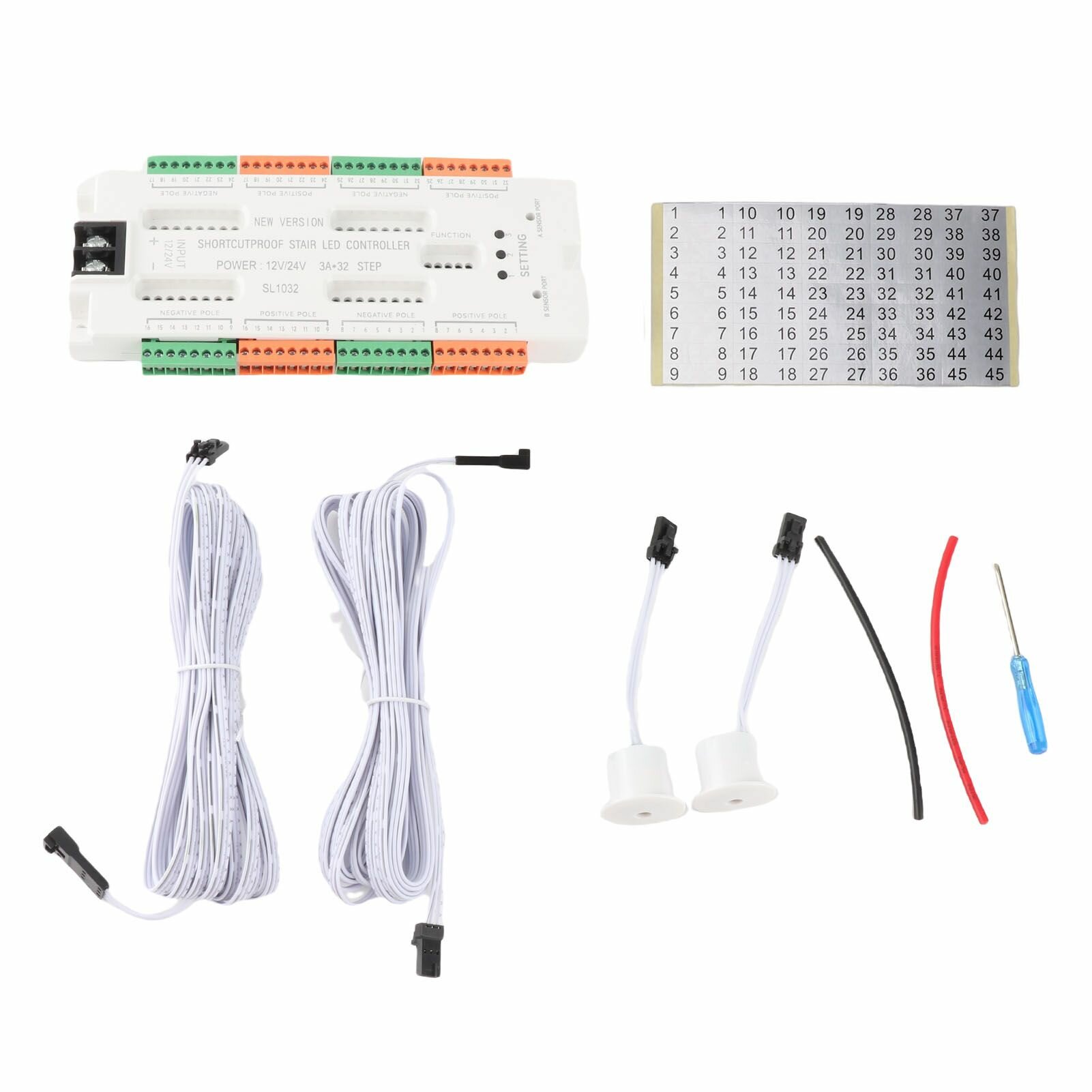 Датчик движения для светодиодной лампы на лестнице, автоматическое управление, 32 канала, 12-24 В