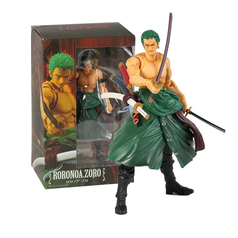 18 см цельные аниме-фигурки, подвижные суставы Ророноа Зоро, экшн-фигурка, ПВХ, сборная модель, коллекция, модель, украшения, игрушки, подарки