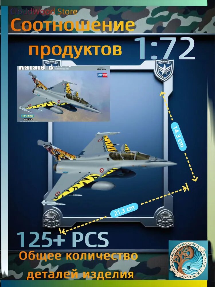 Hobbyboss 87245 1:72 Французский истребитель Rafale Type BСборка моделей самолетов