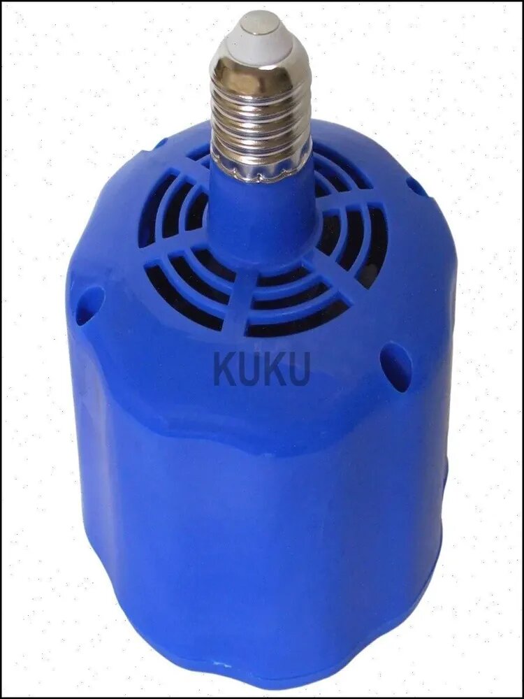 Тепловентилятор лампа 100-300w под патрон Е 27 с подсветкой, для обогрева курятника, поросят, животных