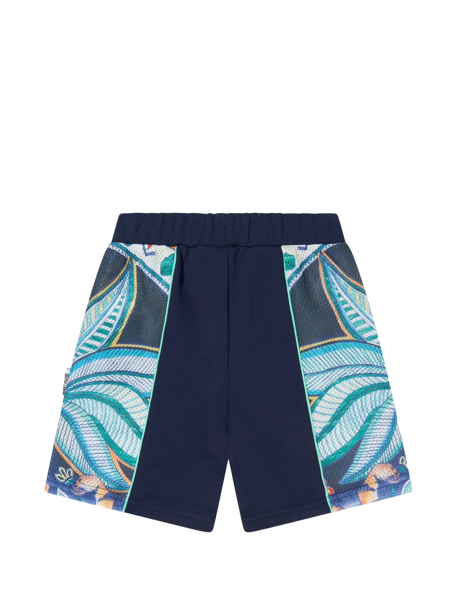 Шорты Just Cavalli Floral-print panel shorts, размер 12 лет, синий — фото 1