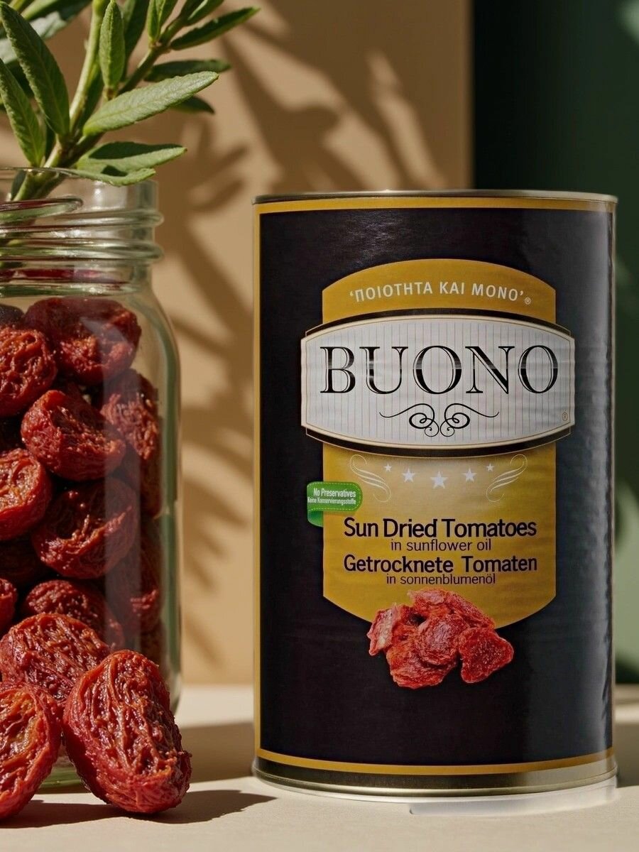 Томаты сушеные в масле BUONO 4100 г