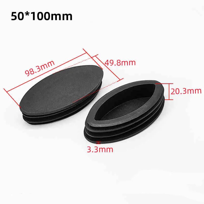 Заглушка для труб из полипропилена 20x20 мм 20 Pcs, 50x100mm