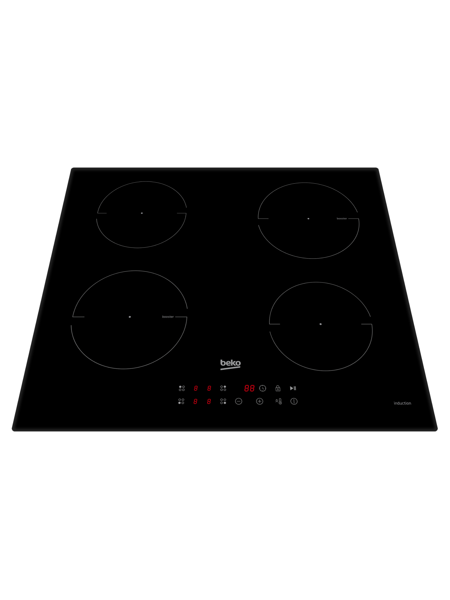 Варочная индукционная панель BEKO HII 64400 TO, Booster, 4 конфорки