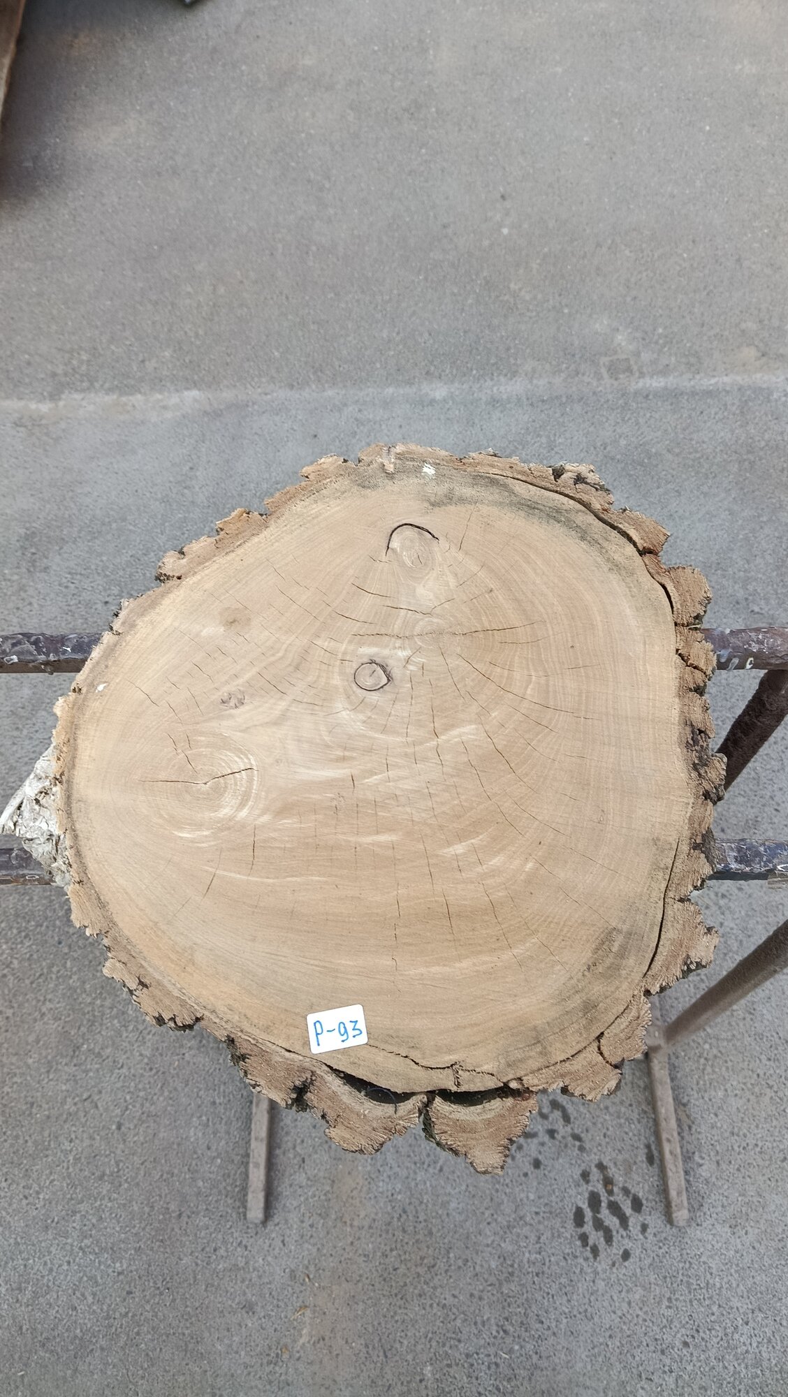 Спил из карагача 44х40х6см (Р93) высушенный не фрезерован, влажность 8-10%