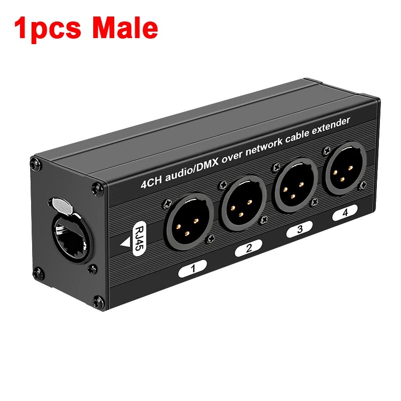 TITAK 4CH XLR аудио/DMX удлинитель RJ45, 1pcs Male