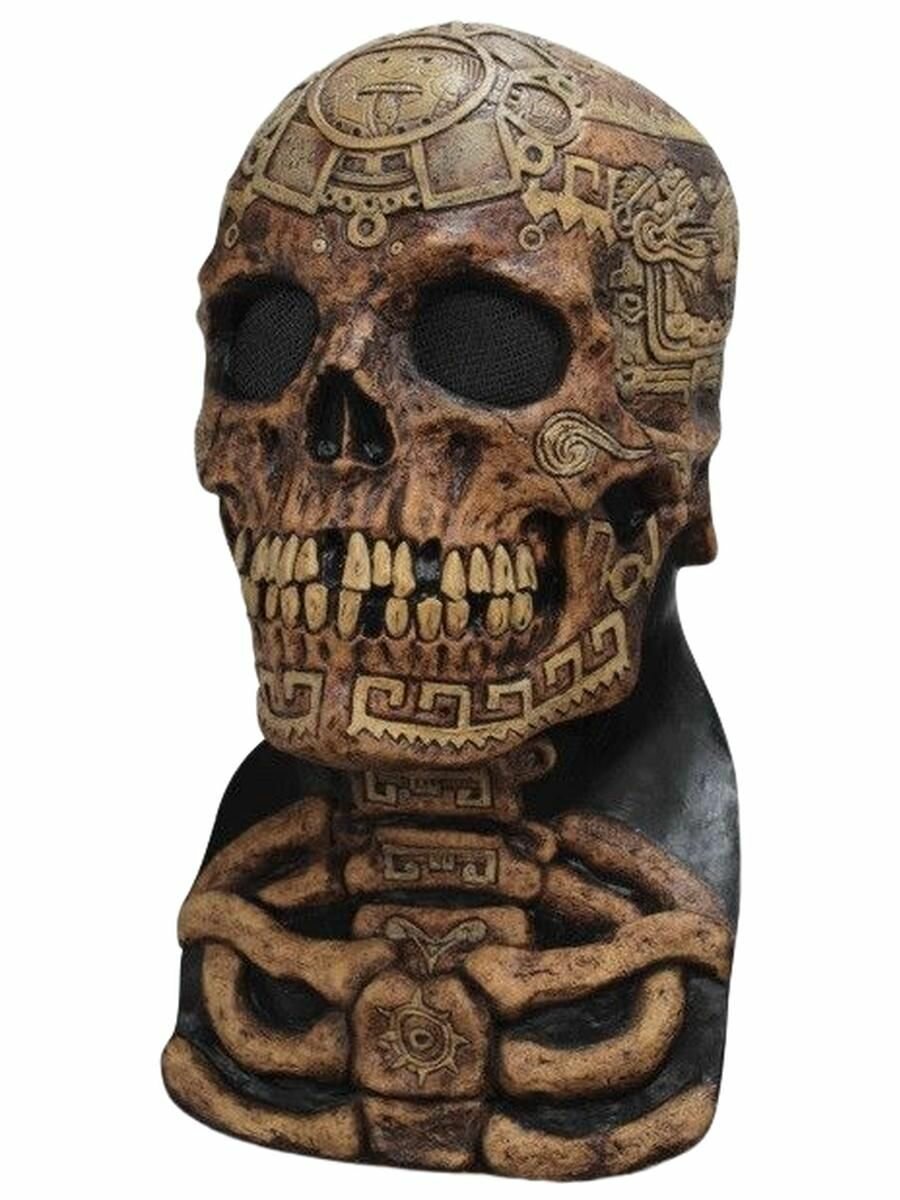 Маска GHOULISH PRODUCTIONS "Череп Ацтека", латекс, для Хэллоуина, 366 г
