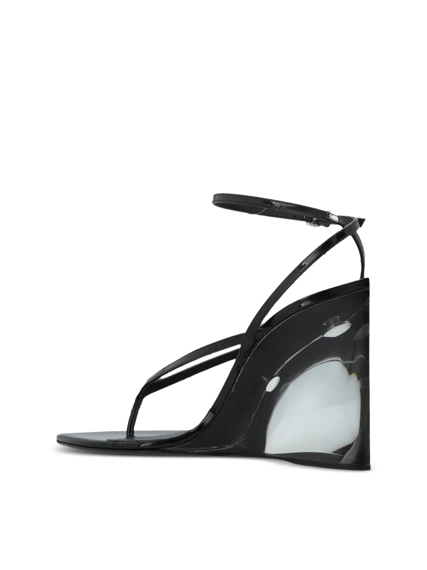 Босоножки Alaia Toe strap wedge sandals, размер 36, черный — фото 1