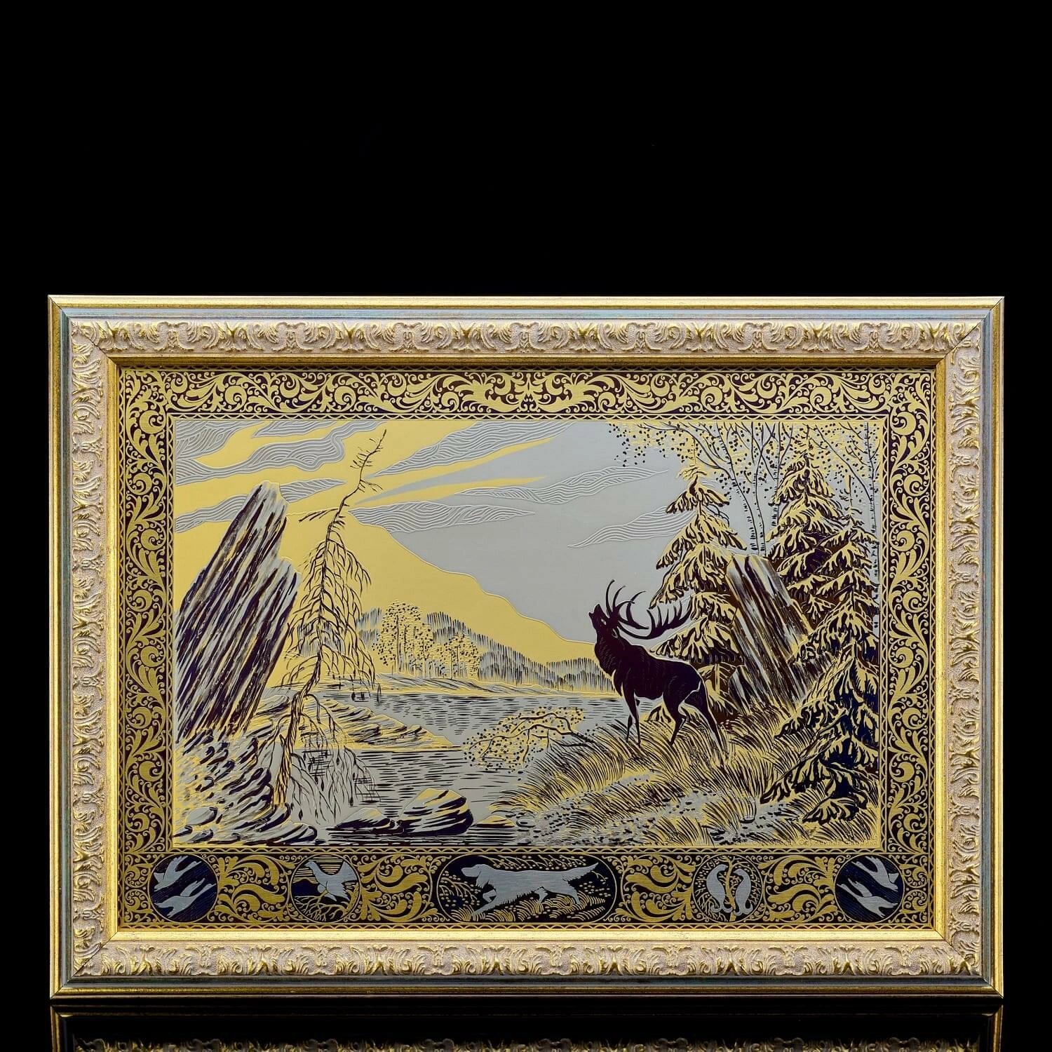 0066049 Златоуст гравюра "ГОН" ( в раме) 00741