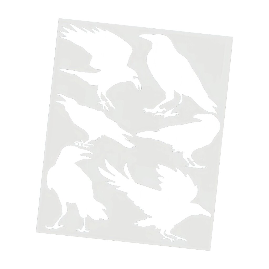 Трафарет Gothic Ravens Bird Повторное Использование Трафарета С Точной Вырезкой Шаблона Ravens Bird Для Раскрашивания И Изготовления Материалов Для домашних животных