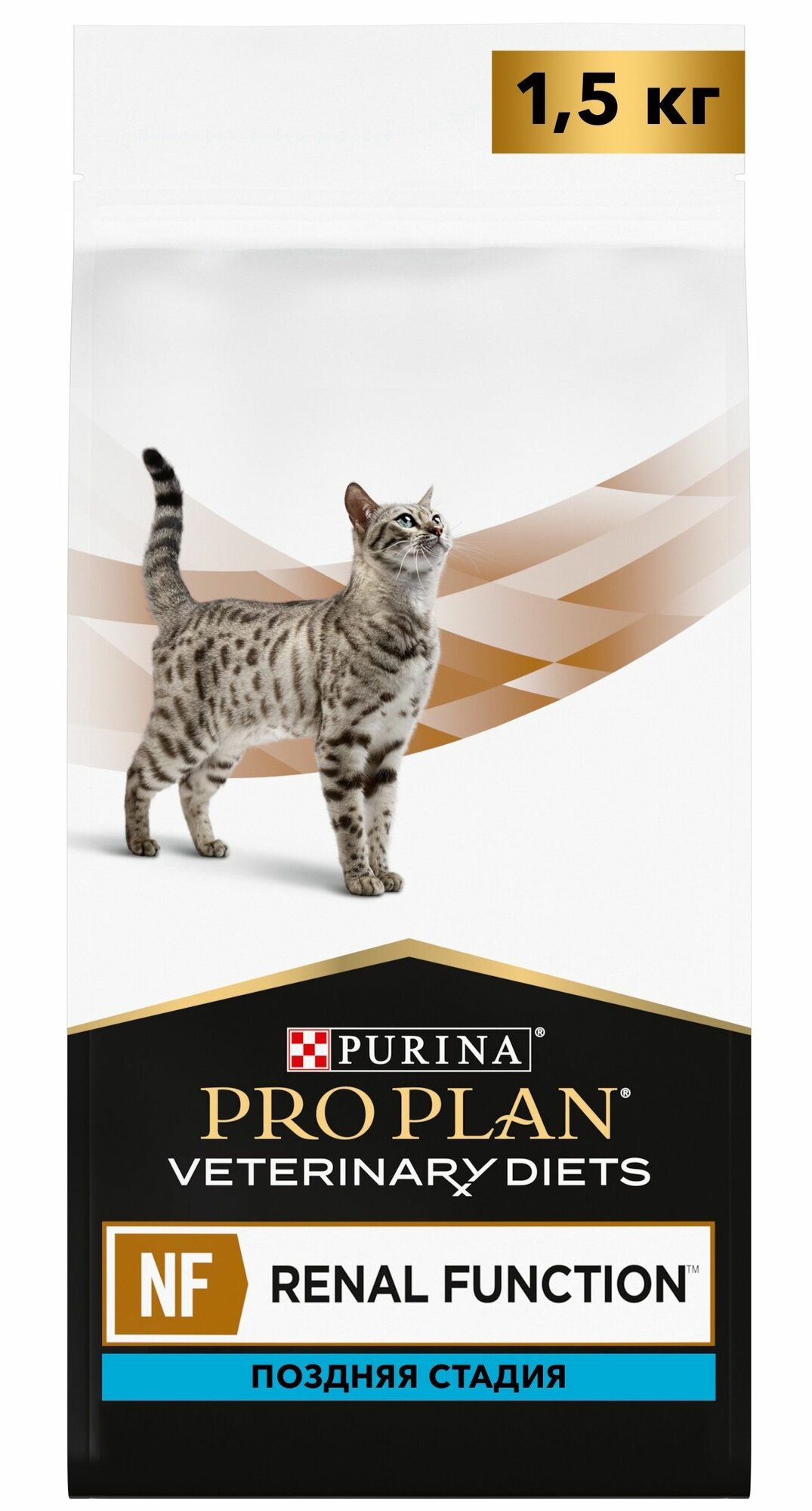 Сухой корм Pro Plan Veterinary Diets NF Renal Function для кошек при патологии почек, поздняя стадия 1,5 кг