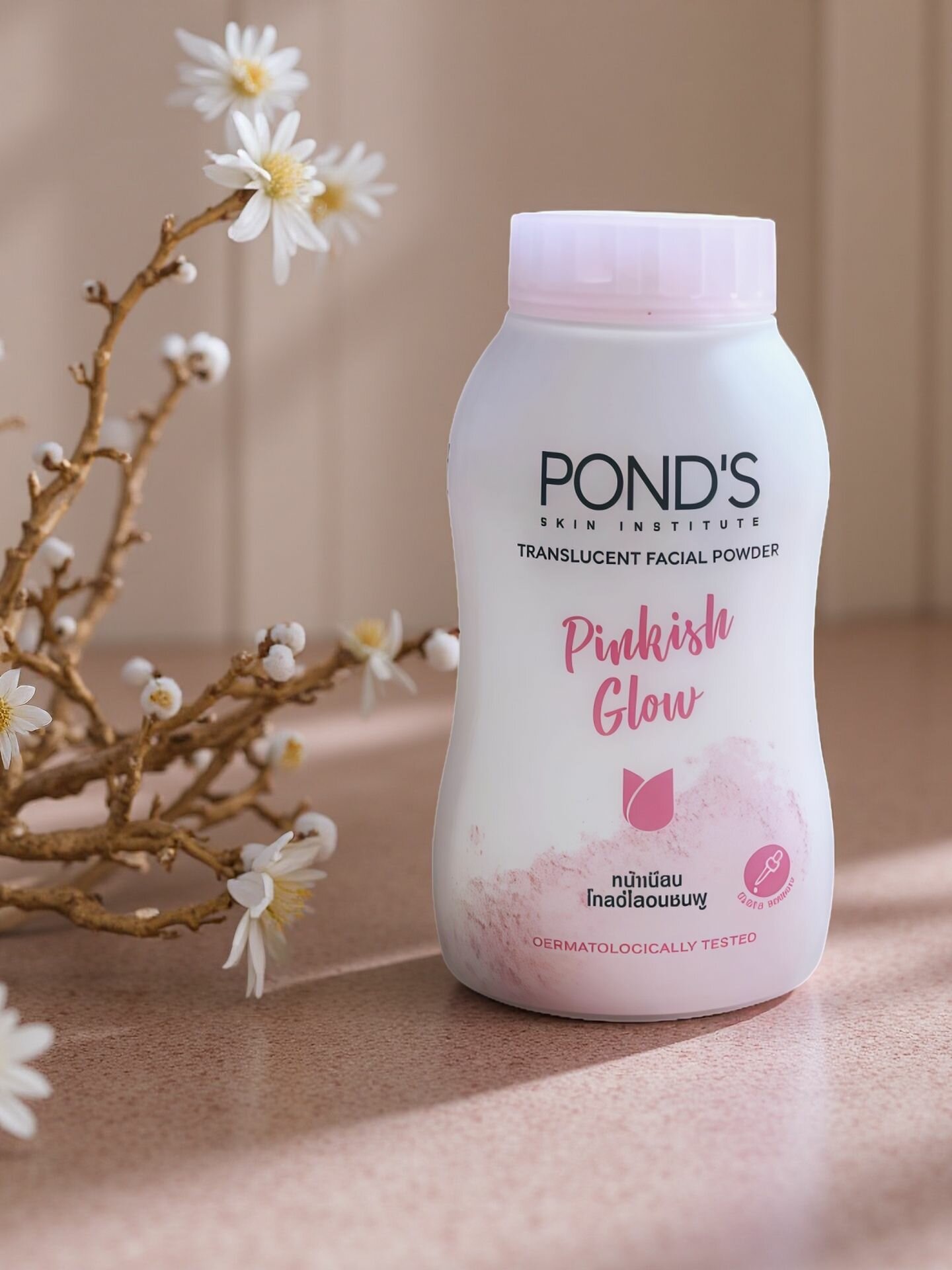 Pond's Рассыпчатая лёгкая матирующая пудра для лица Pinkish Glow Translucent powder/Волшебная тайская пудра, 50 гр.