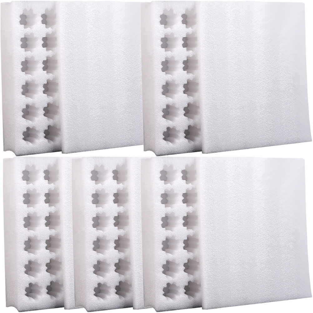 Удобный набор из 5 белых поддонов для перепелиных яиц из пенополиэтилена для домашнего и хозяйственного применения