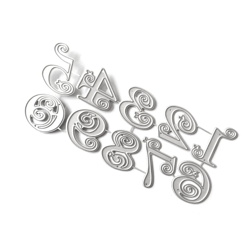 Number Cutting Dies Carbon Steel Die Cut Templates for Card Making Scrapbooking