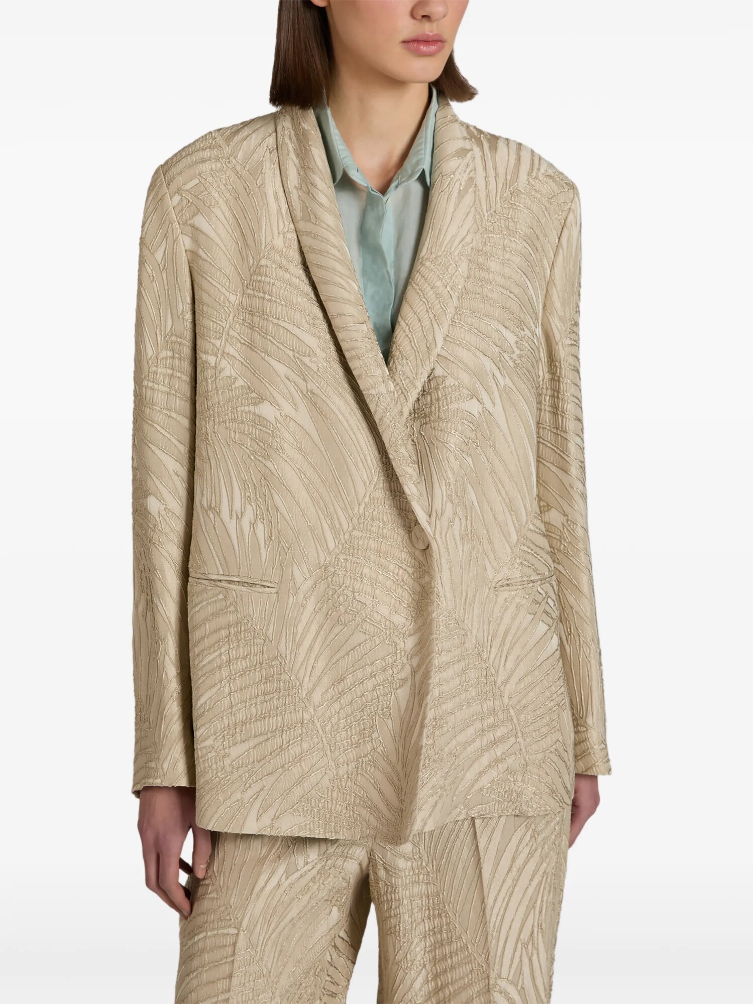 Куртка Montedoro Jacquard wide jacket, размер 40, разноцветный — фото 1