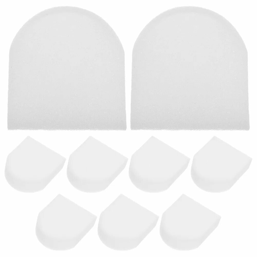 Белые губчатые сменные фильтры для вакуумной швабры, набор из 9 штук для домашней уборки