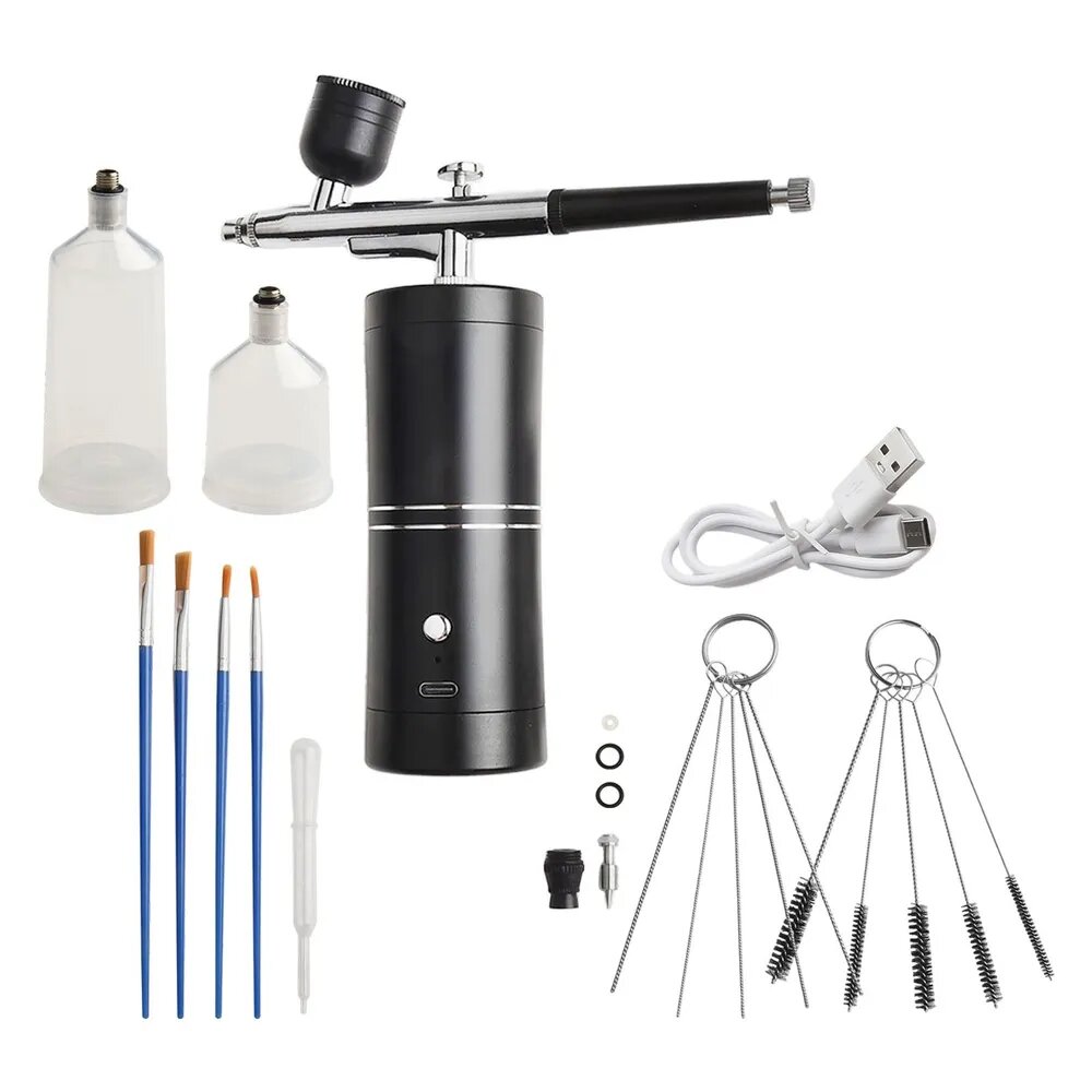Портативный Набор Аэрографов с Компрессором Переменного Давления для автоматической Покраски