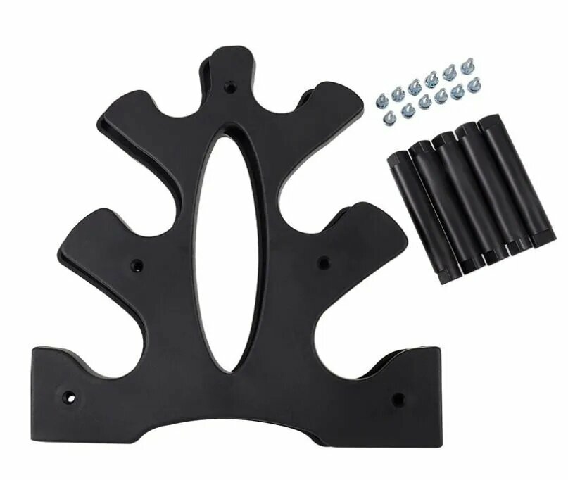 Стойка для гантелей Fitness домашняя съемная из прочного ПВХ фирмы Heavy Duty с простым монтажом и хранением (Стойка для гантелей № 1) для экспорта