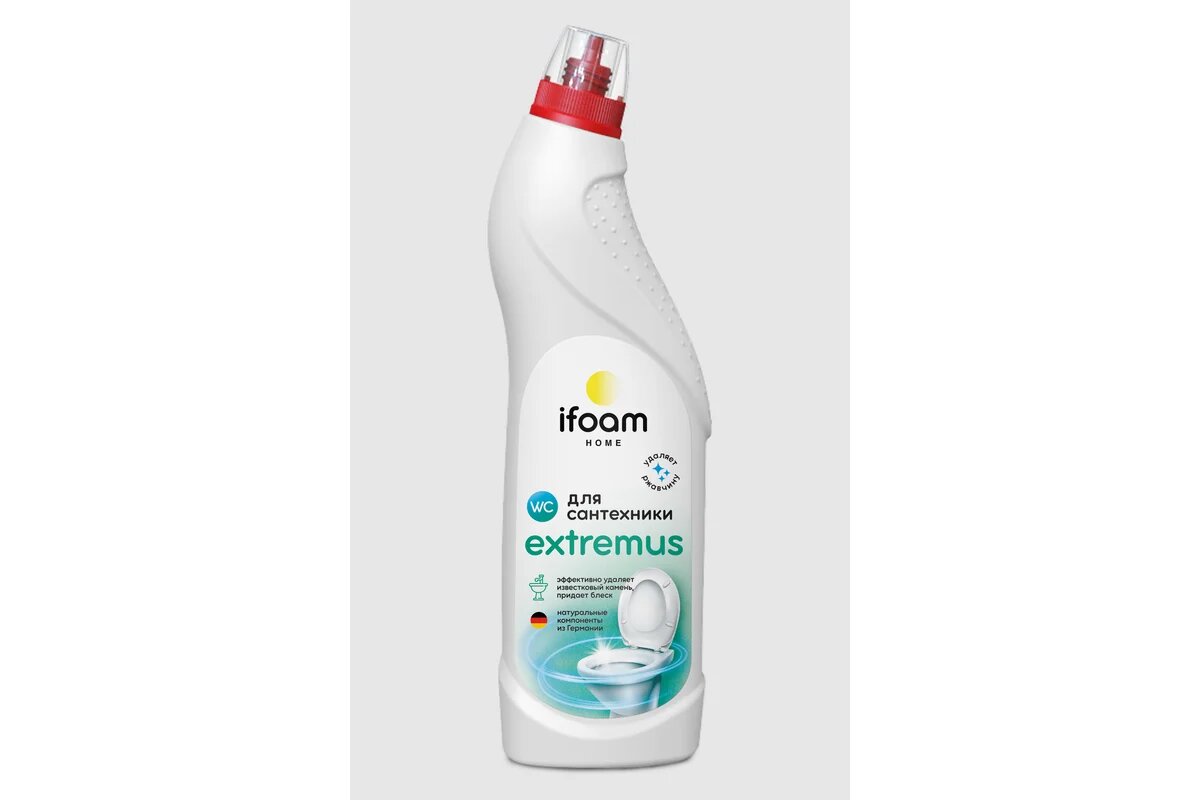 Гель для чистки сантехники Ifoam EXTREMUS WC 0,75 л кислота универсальный гель для плитки и унитаза