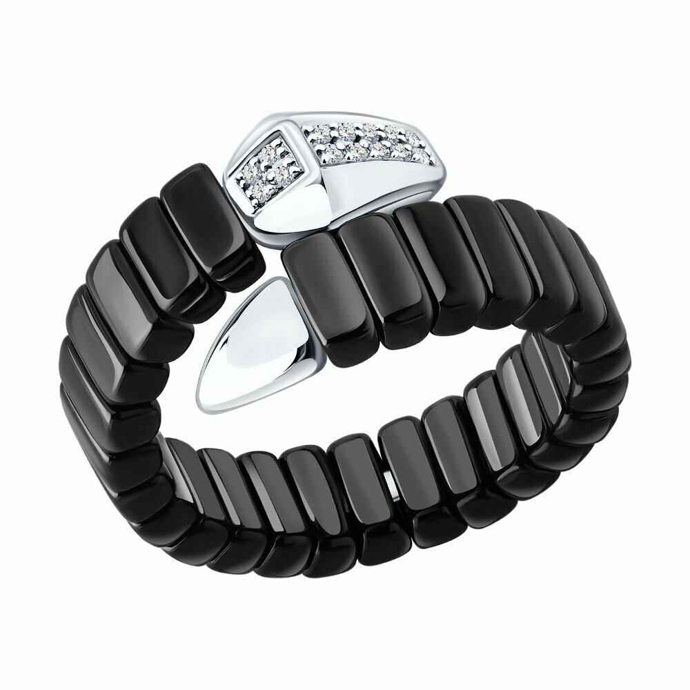 Кольцо, белое золото, 585 проба