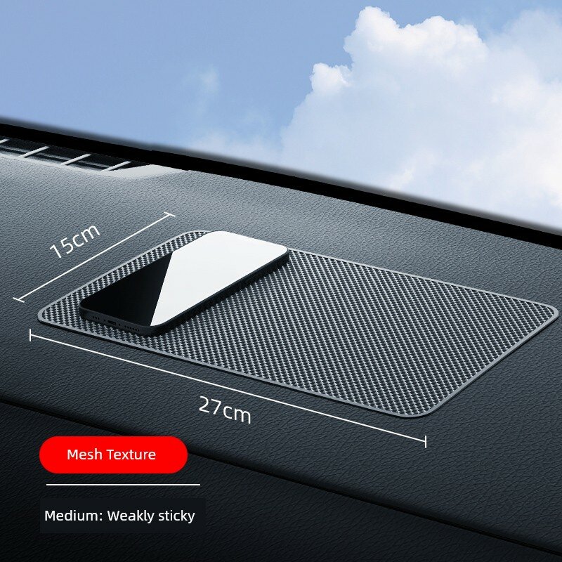 Противоскользящий коврик для приборной панели автомобиля, декоративная клейкая накладка для приборной панели,