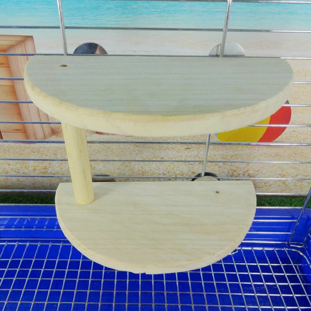 Модульная деревянная конструкция для шиншилл и хомяков с возможностью крепления в любом месте клетки, размер Multi