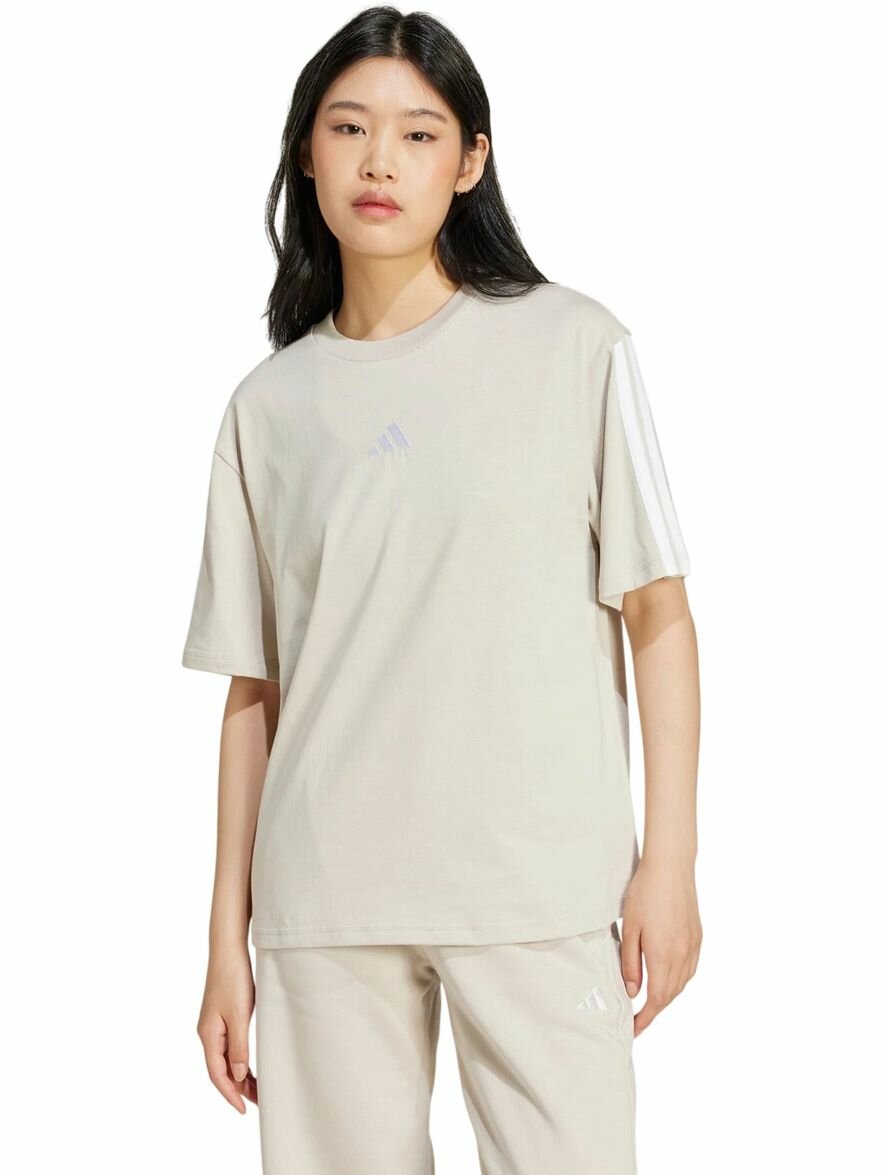 Футболка спортивная Essentials 3-Stripes Boyfriend Tee W