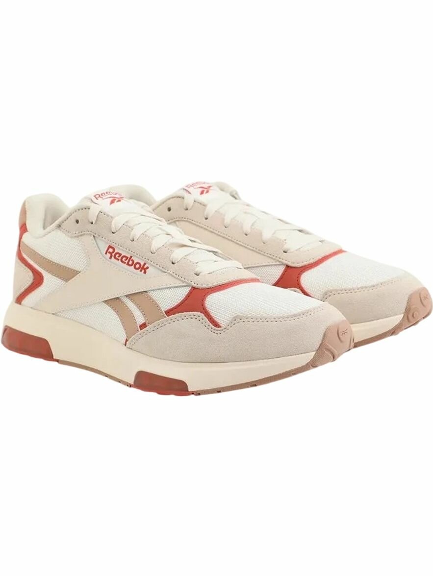 Кроссовки Reebok Glide Dmx, полнота F, размер 10,5 US, коричневый, бежевый, красный — фото 1