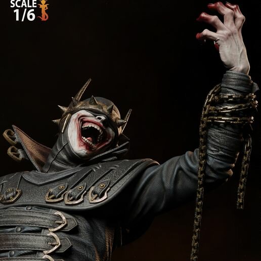 Сборная модель Batman Who Laughs (DC Comics), бюст, 133мм для покраски