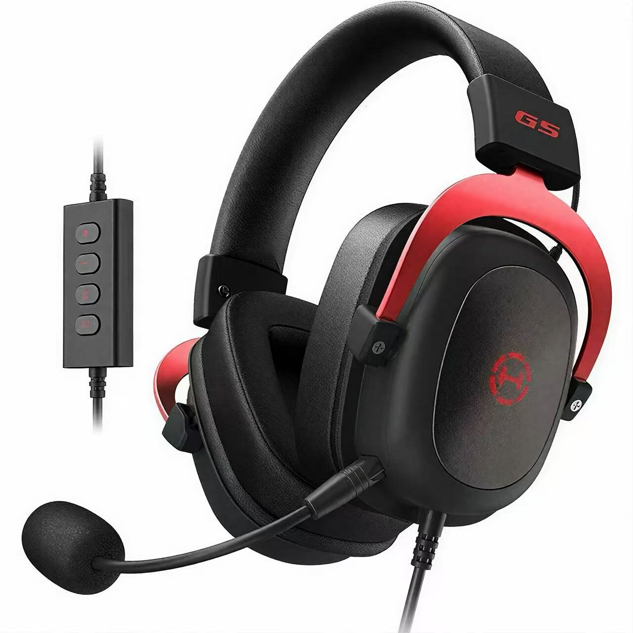 Наушники HECATE Edifier G5, игровые накладные, с микрофоном, USB, 7.1, для ПК, черные