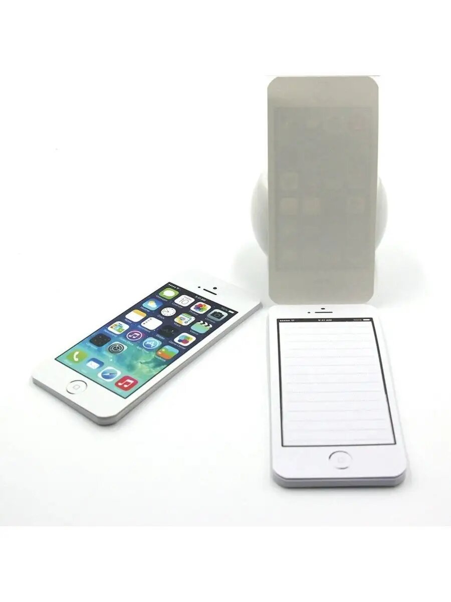 Блокнот СмеХторг "iPhone", A10, мягкий переплет, в виде Айфона