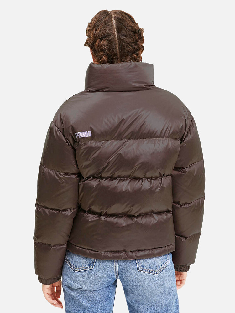 Куртка PUMA Shine Down Jacket, размер 46-48, коричневый — фото 1