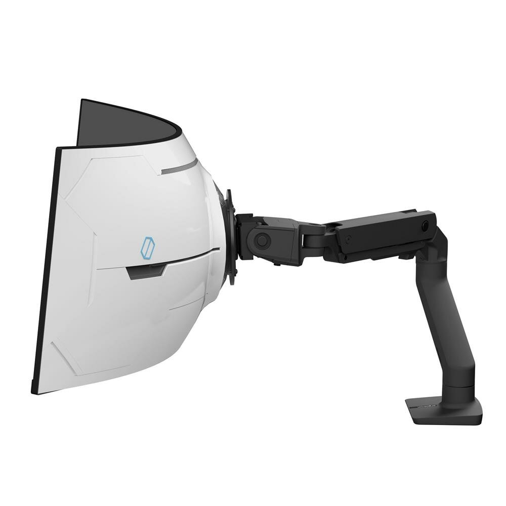 Ergotron 45-693-224 HX Desk Monitor Arm with VHD Pivot (black) кронштейн настольный для иммерсивных мониторов до 57", макс нагрузка 13.0–17.0