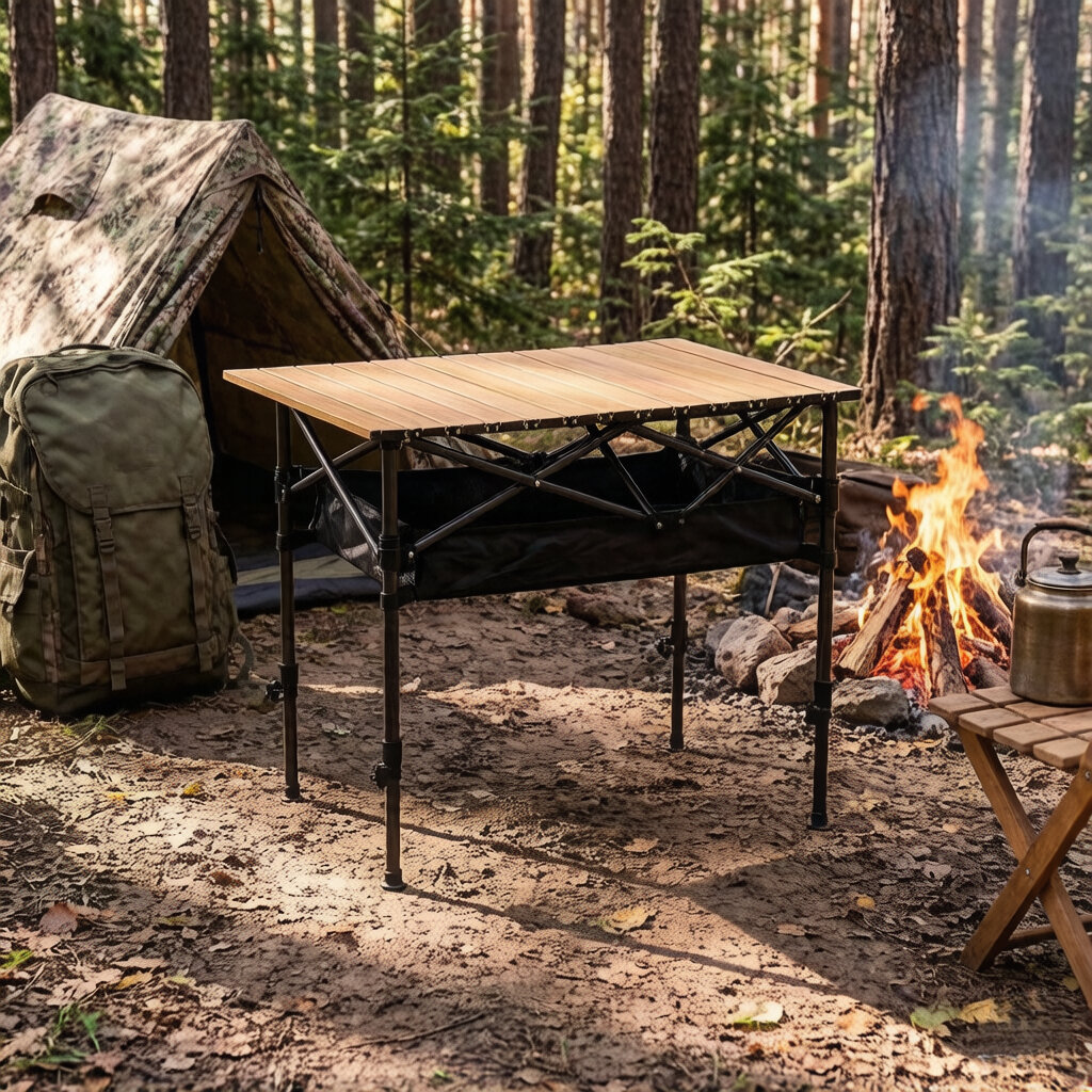 Стол туристический складной, металлический, для активного отдыха